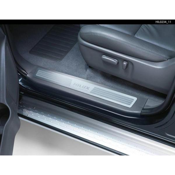 Toyota Hilux 2004-2015 Scuff Plates Aluminium Narrow With "Invincible ...