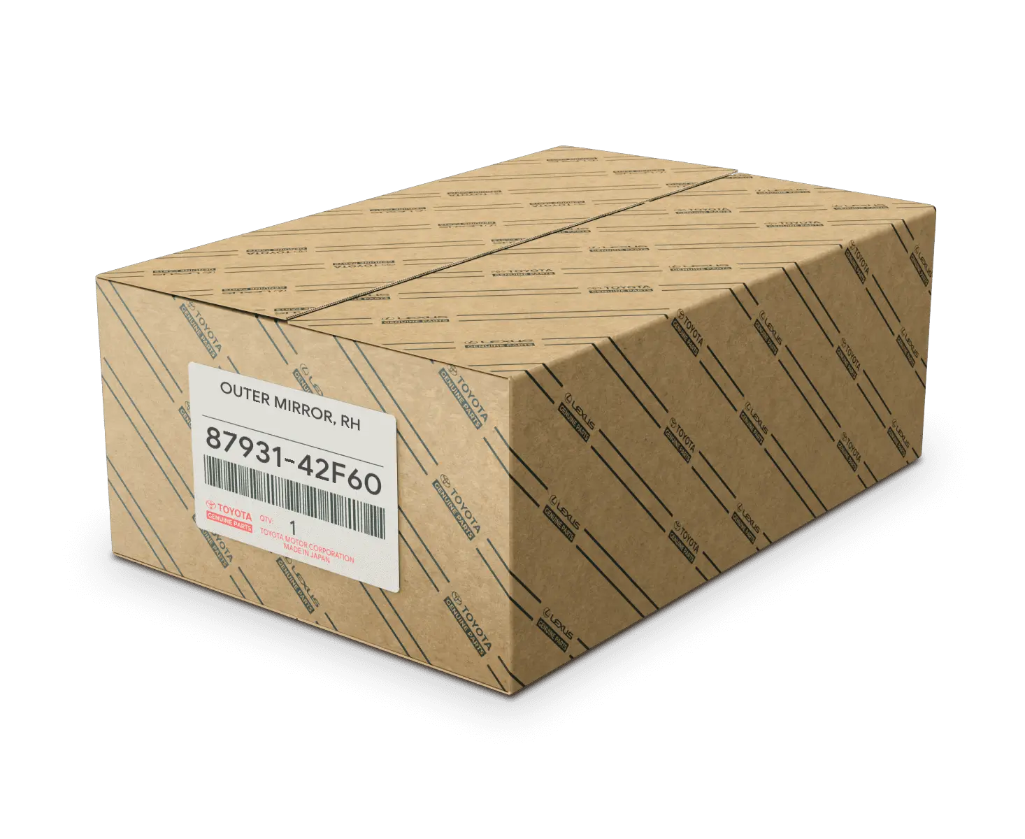 Toyota RAV4 (2018) Outer Mirror Glass (RH) - Toyota Parts Direct