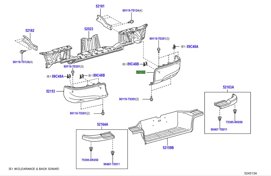 Toyota Hilux (2020-2021) Rear Bumper Plate L/H (Unpainted) - Toyota ...