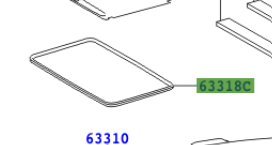 Toyota RAV4 2005-2012 Moulding, Sun Roof Opening Trim - Toyota Parts Direct