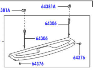 Toyota Yaris 2005-2011 Panel Assy, Package Tray Trim - Toyota Parts Direct