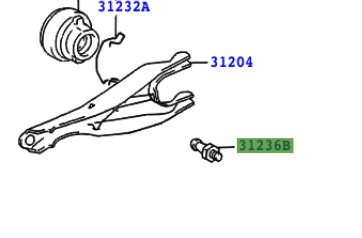 Toyota Land Cruiser 2002-2009 Support, Release Fork - Toyota Parts Direct