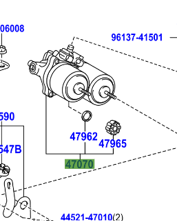 Toyota Prius 2009-2015 Pump Assy, Brake Booster - Toyota Parts Direct