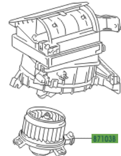 Toyota Auris/Hybrid 2007-2013 Motor Sub-Assy, Blower W/Fan - Toyota ...