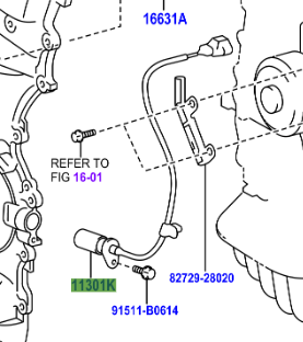 Toyota Rav4 2012-2019 Crank Position Sensor - Toyota Parts Direct