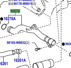 Toyota Rav4 2012-2018 Water By-Pass Pipe No.2 - Toyota Parts Direct