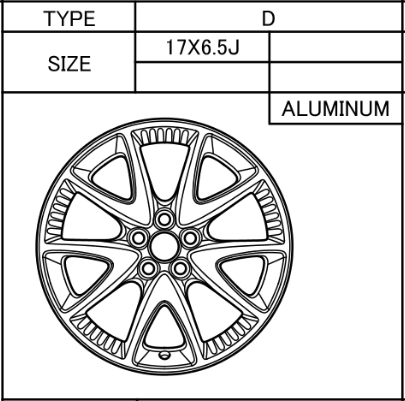 Toyota Yaris 2020- Wheel Disc Type D - Toyota Parts Direct