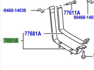 Toyota Hilux 2011-2015 Fuel Tank Band Sub-Assy R/H - Toyota Parts Direct