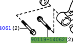 Toyota Hiace/Hiace S.B.V 1995-2011 Bolt W/Washer - Toyota Parts Direct