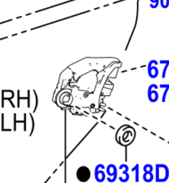 Toyota Rav4 2012-2019 Rear Door Lock Assy W/Motor, RH - Toyota Parts Direct