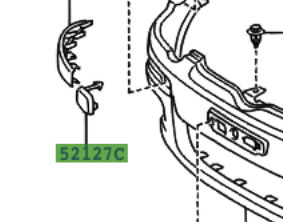 Toyota Yaris 2001-2005 Bumper Hole Cover, Front - Toyota Parts Direct