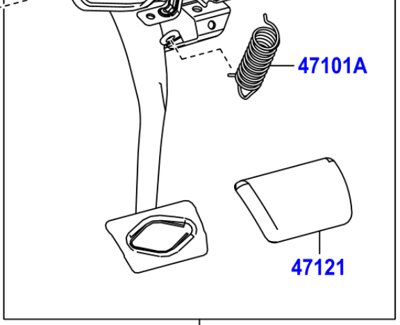 Toyota Rav4 2012-2019 Brake Pedal Pad - Toyota Parts Direct