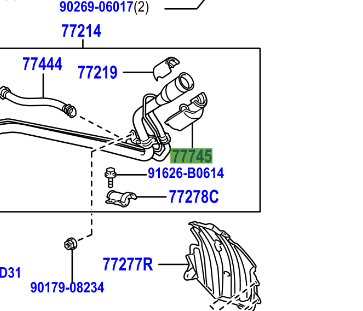 Toyota 4Runner 2009- Charcoal Canister Filter - Toyota Parts Direct