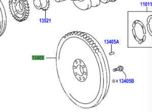 Toyota Hilux 2015-2020 Flywheel Assy - Toyota Parts Direct