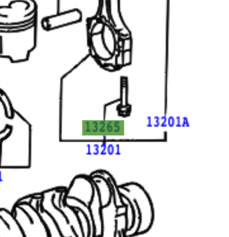 Toyota Land Cruiser 1990-1998 Connecting Rod Bolt - Toyota Parts Direct