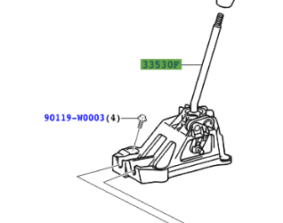 Toyota Aygo 2005-2014 Lever Assy, Shift (For Floor Shift) - Toyota ...