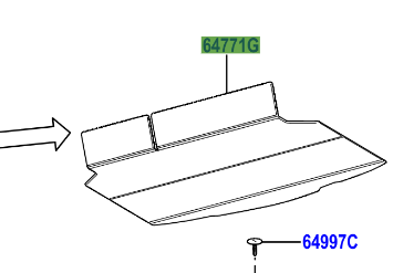 Toyota Yaris 2020- Spare Wheel Cover Board - Toyota Parts Direct