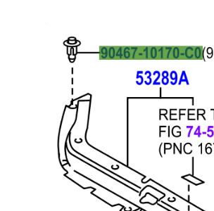 Toyota Rav4 2005-2012 Radiator Cover Clip - Toyota Parts Direct