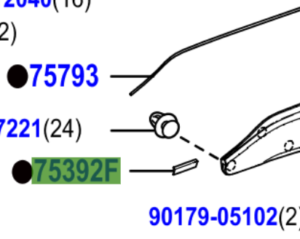 Toyota C-HR 2016- Retainer, Outside Moulding - Toyota Parts Direct