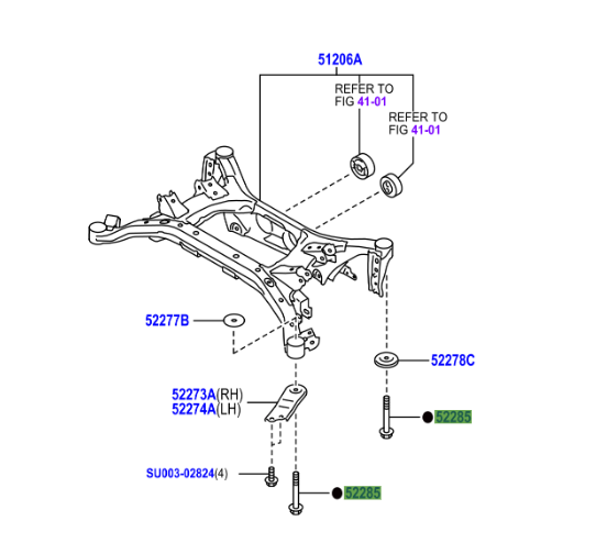 Toyota GT86 2012-2022 Subframe Bolt - Toyota Parts Direct