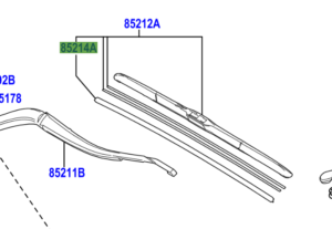 Toyota RAV4 (2018-Present) Windscreen Wiper Rubber (RH) - Toyota Parts ...