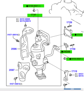 Toyota Aygo 2014-2024 Catalytic Convertor with Oxygen Sensor - Toyota ...