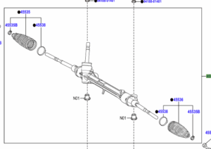 Toyota Prius 2015-2022 Steering Rack - Toyota Parts Direct