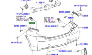 TOYOTA PRIUS 2009-2015 Rear Bumper Bracket L/H - Toyota Parts Direct
